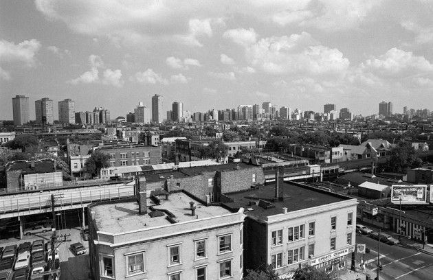 Chicago Near North Skyline from Wrigley Field, 1975 - Bob Rehak Photography